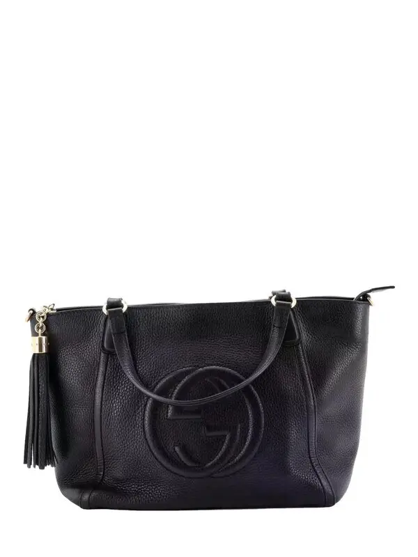 Gucci Soho Convertible Top Handle Satchel - Black
