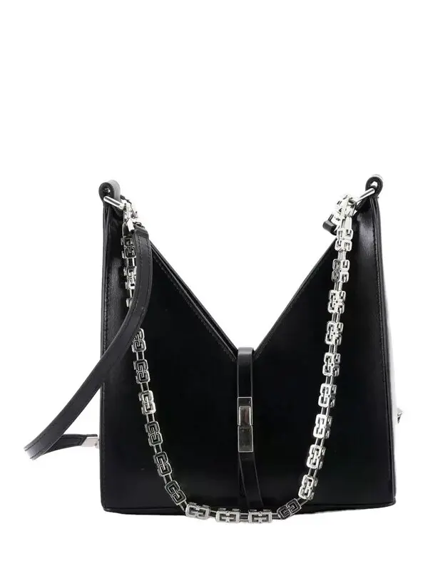 Givenchy Cut Out Leather Mini Crossbody Bag - Black