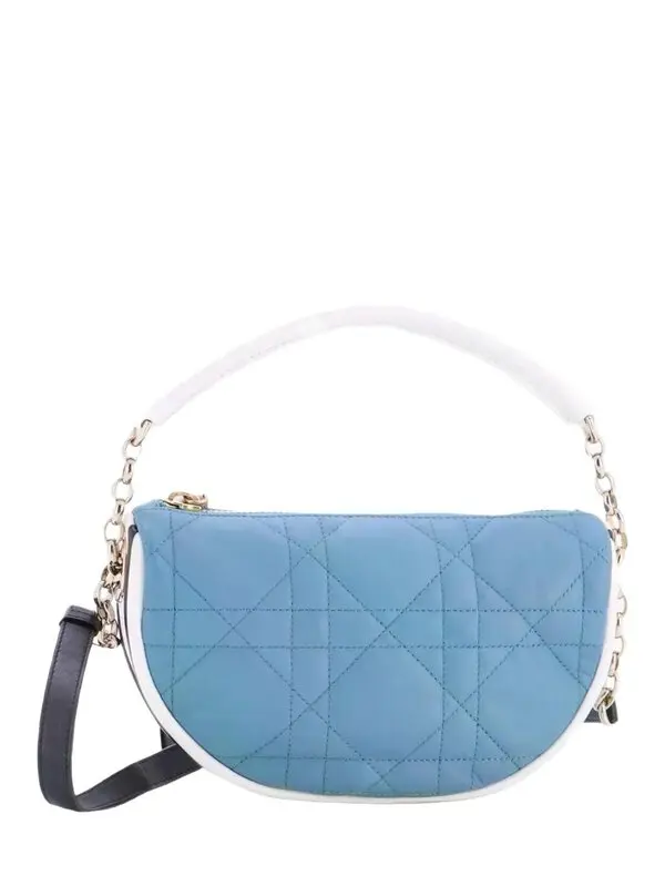 Dior Vibe Cannage Quilt Lambskin Small Hobo Bag - Blue