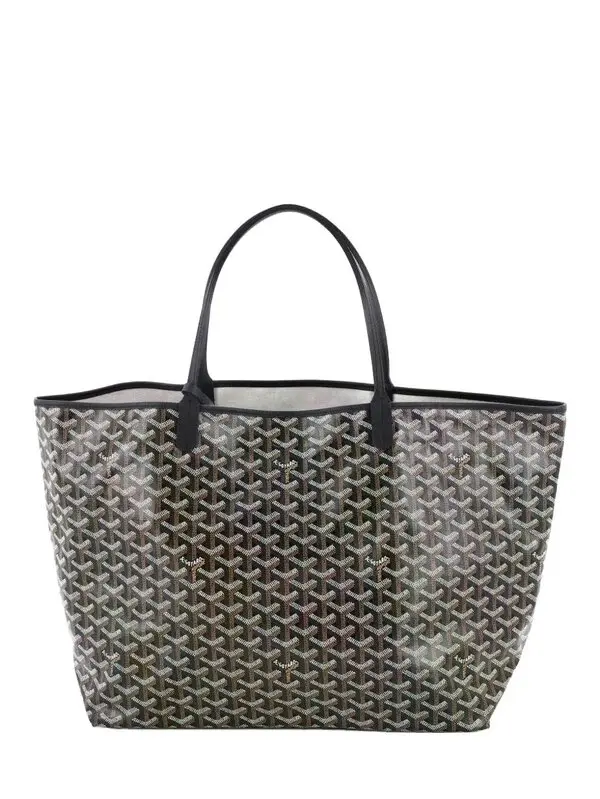 Goyard Saint Louis Coated Canvas Gm Tote Bag - Black