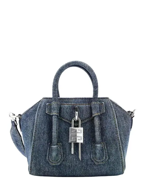 Givenchy Antigona Lock Mini Shoulder Bag - Blue