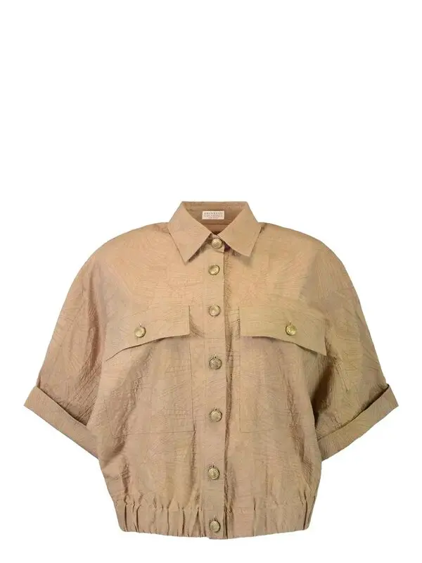 Brunello Cucinelli Sun River Chest-pockets Shirt - Brown