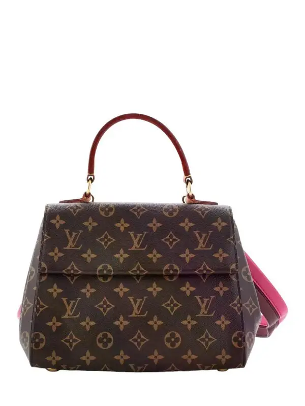 LOUIS VUITTON Cluny Top Handle Bb Satchel Monogram Canvas - Brown