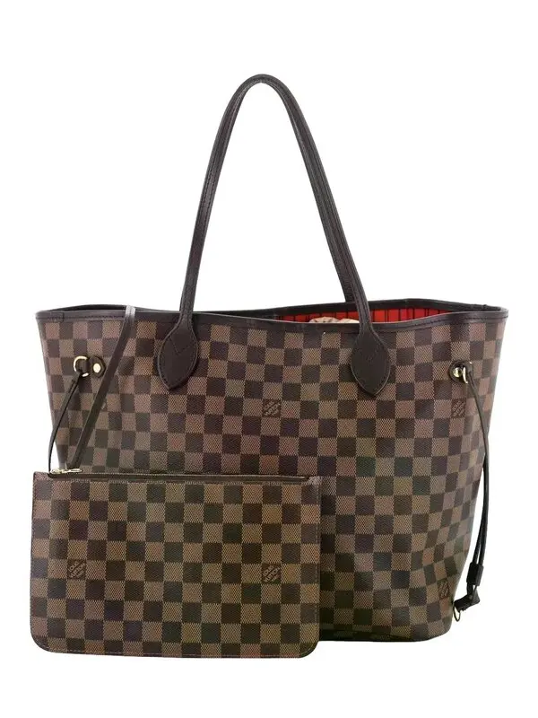 LOUIS VUITTON Neverfull Mm Damier Tote Bag - Brown