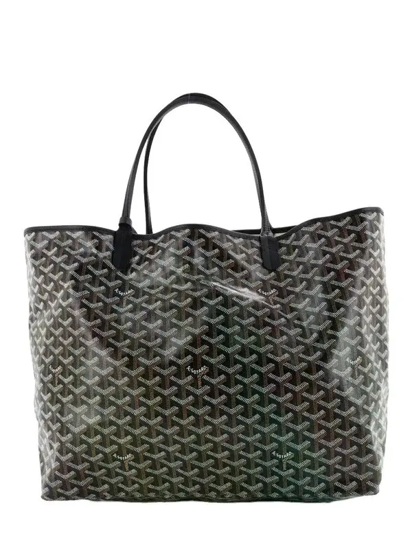 Goyard Saint Louis Coated Canvas Gm Tote Bag - Black