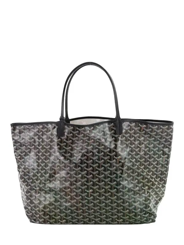Goyard Saint Louis Coated Canvas Gm Tote Bag - Black