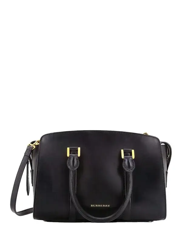 Burberry Welney Leather Satchel - Black