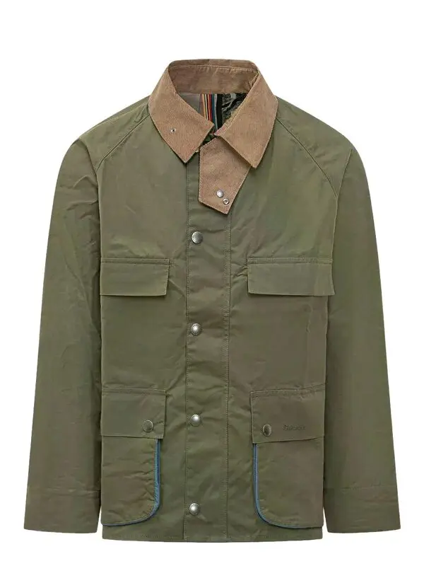 Barbour X Paul Smith Corduroy-collar Jacket - Green
