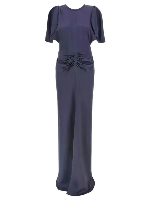Victoria Beckham Isabella Draped Maxi Dress - Blue