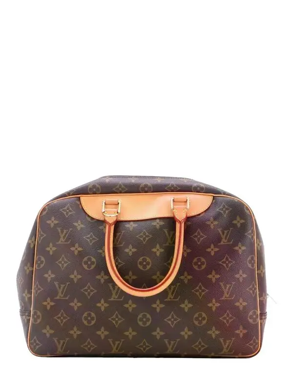 LOUIS VUITTON Deauville Monogram Canvas Handbag - Brown