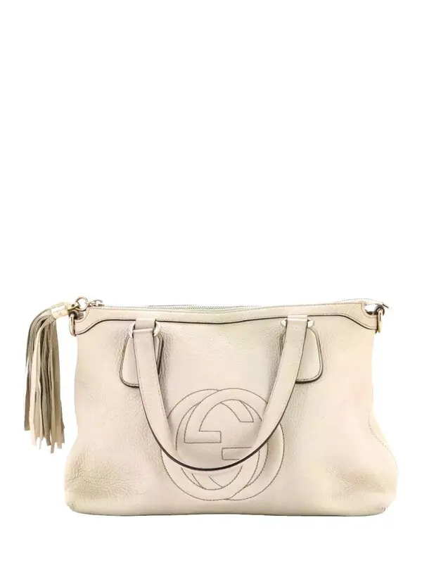 Gucci Soho Convertible Top Handle Satchel - Neutrals