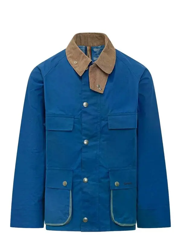 Barbour X Paul Smith Corduroy-collar Pocket Jacket - Blue