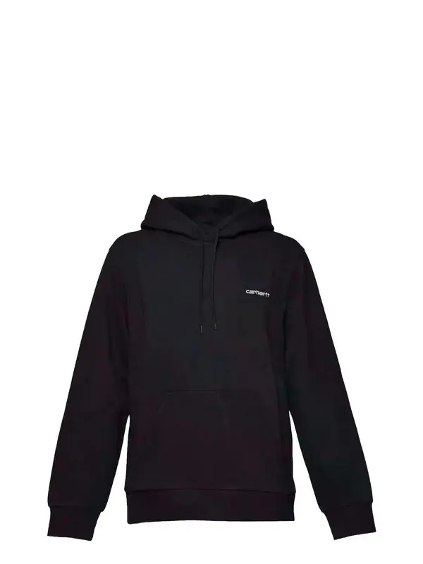 Carhartt Work In Progress Long-sleeve Embroidered Hoodie - Black