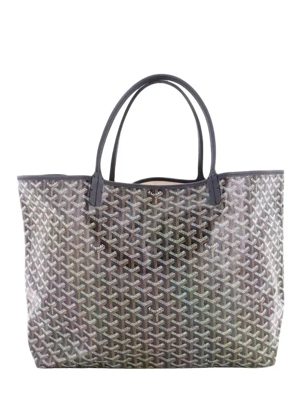 Goyard Saint Louis Coated Canvas Gm Tote Bag - Black