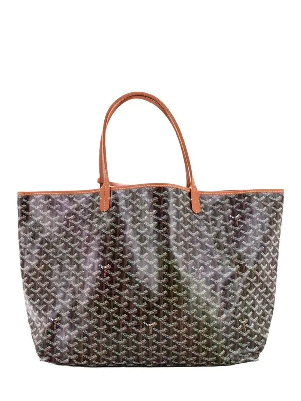 Goyard Saint Louis Coated Canvas Gm Tote Bag - Black
