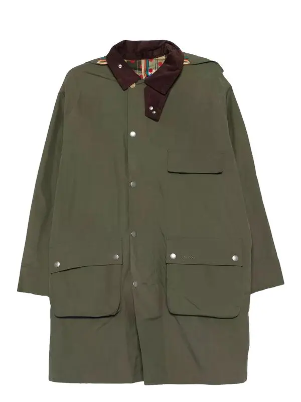 Barbour X Paul Smith Corduroy Collar Coat - Green