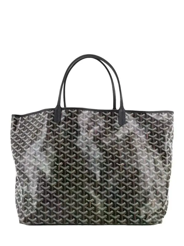 Goyard Saint Louis Coated Canvas Gm Tote Bag - Black