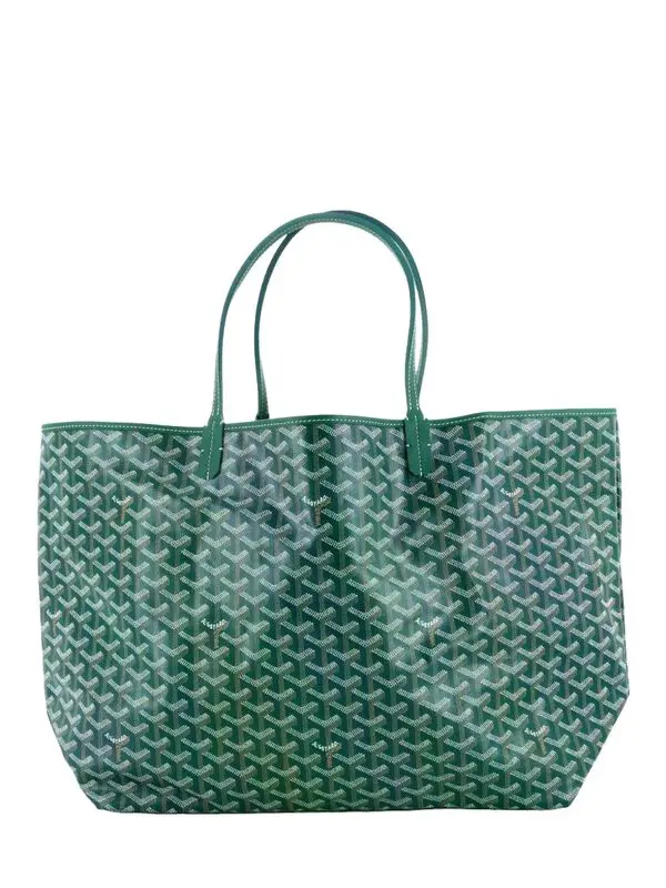 Goyard Saint Louis Coated Canvas Gm Tote Bag - Green