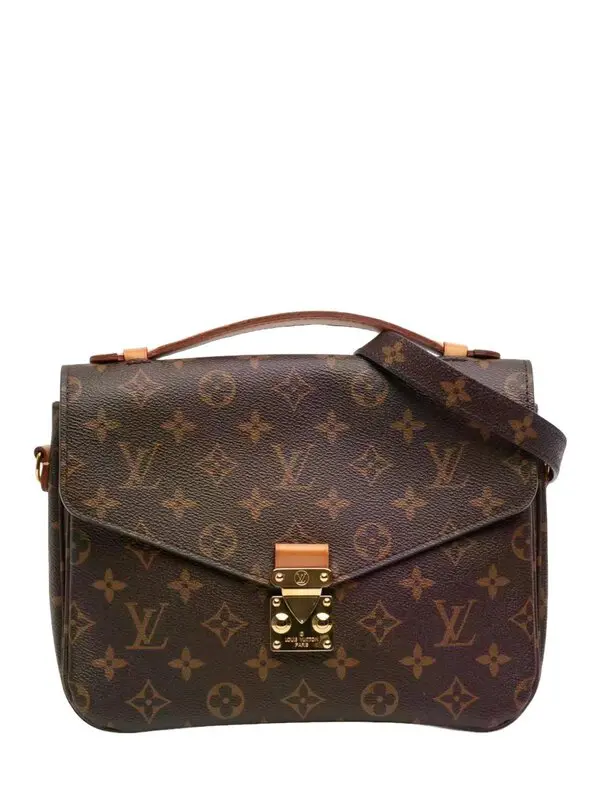 LOUIS VUITTON 2019 Monogram Pochette Metis Satchel - Brown