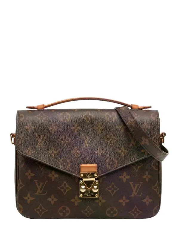 LOUIS VUITTON 2019 Monogram Pochette Metis Satchel - Brown
