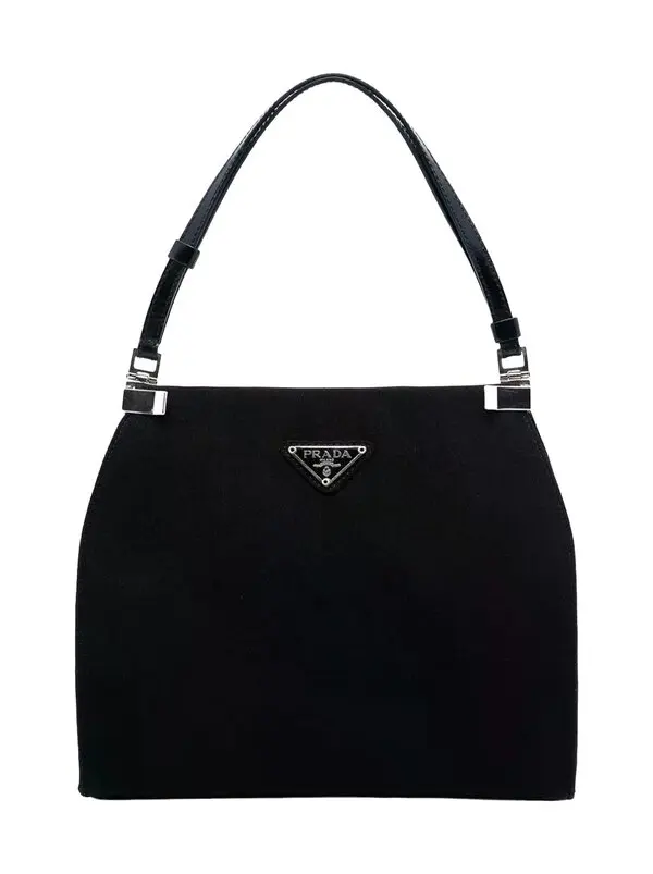 Prada 2000-2013 Jersey Handbag - Black