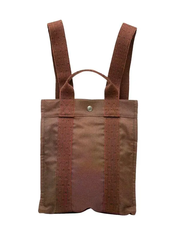 Hermès 1990-2010 Herline Pm Backpack - Brown