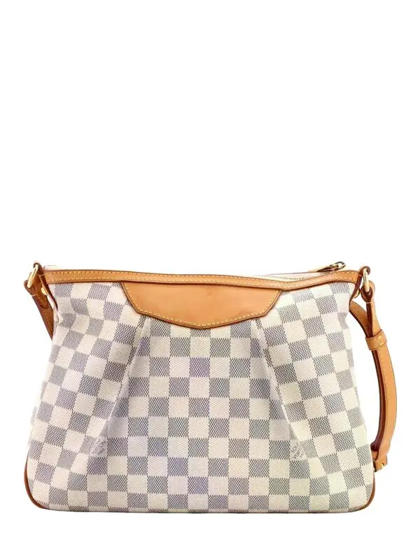 LOUIS VUITTON Siracusa Damier Pm Crossbody Bag - White