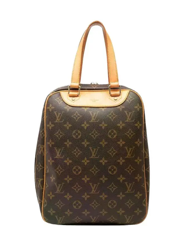 LOUIS VUITTON 1999 Monogram Excursion Handbag - Brown