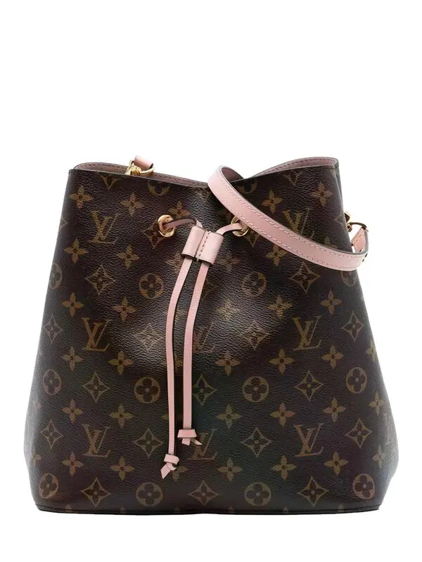 LOUIS VUITTON 2017 Monogram Neonoe Mm Bucket Bag - Brown