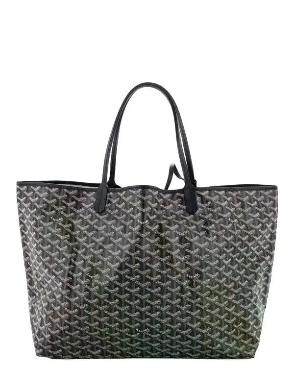Goyard Saint Louis Coated Canvas Gm Tote Bag - Black