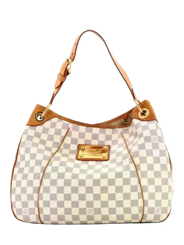 LOUIS VUITTON Galliera Handbag Damier Pm Hobo - White