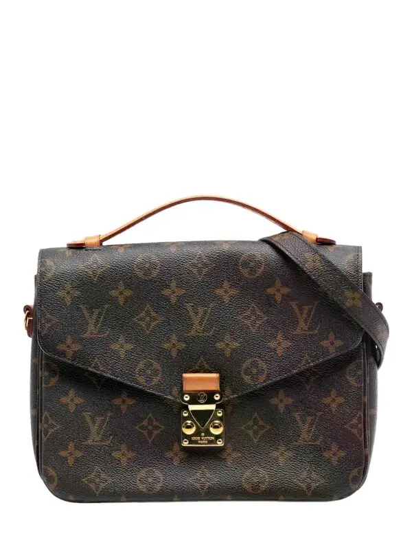 LOUIS VUITTON 2018 Monogram Pochette Metis Satchel - Brown