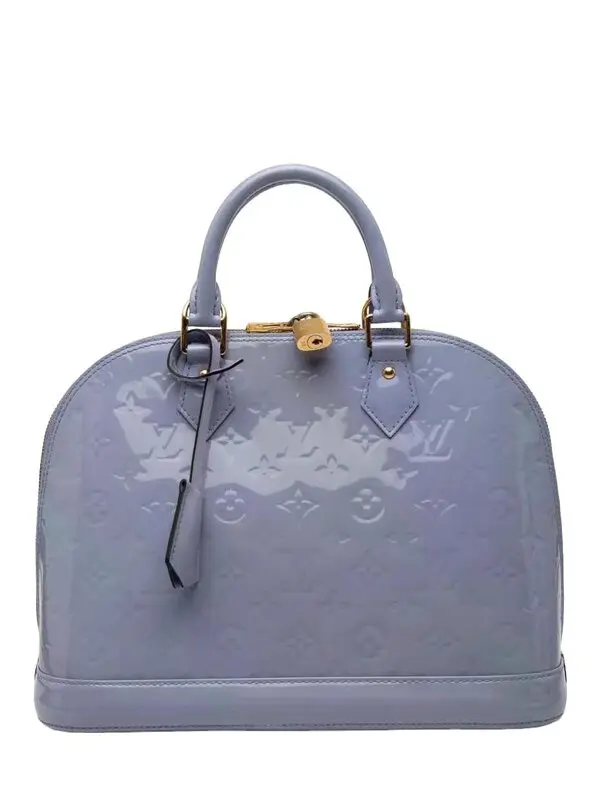 LOUIS VUITTON 2014 Monogram Vernis Alma Pm Satchel - Purple