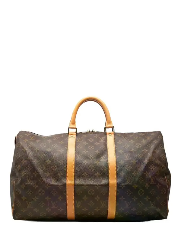 LOUIS VUITTON 1993 Monogram Keepall 50 Travel Bag - Brown