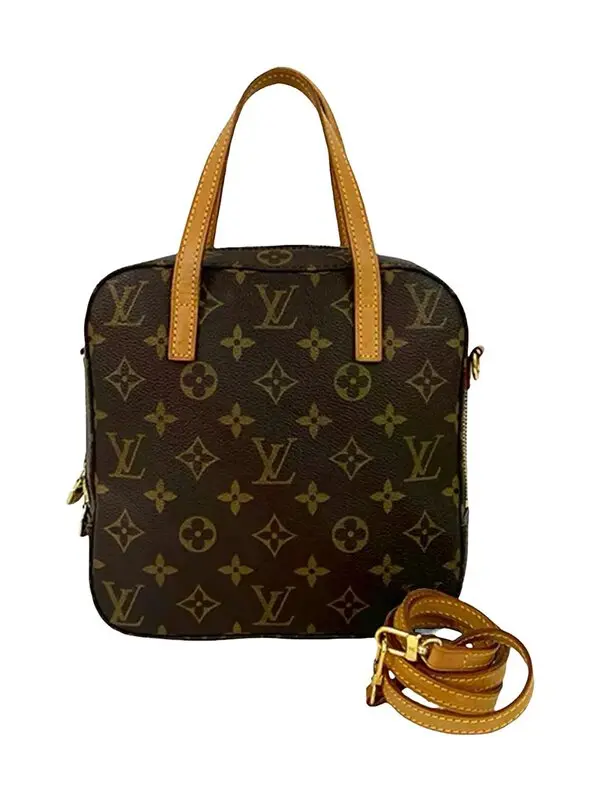 LOUIS VUITTON 2003 Monogram Spontini Satchel - Brown