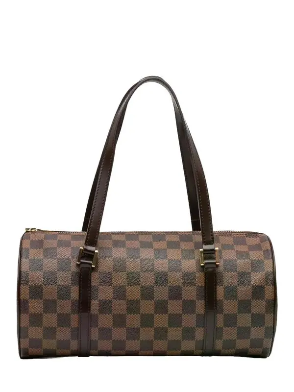 LOUIS VUITTON 1990-2010 Damier Ebene Papillon 30 Handbag - Brown
