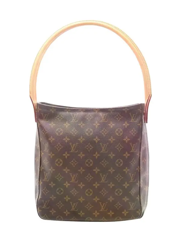 LOUIS VUITTON 2002 Monogram Looping Shoulder Bag - Brown