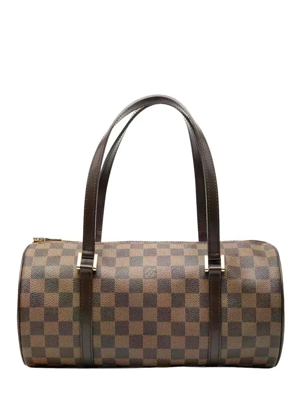 LOUIS VUITTON 2004 Damier Ebene Papillon 30 Handbag - Brown