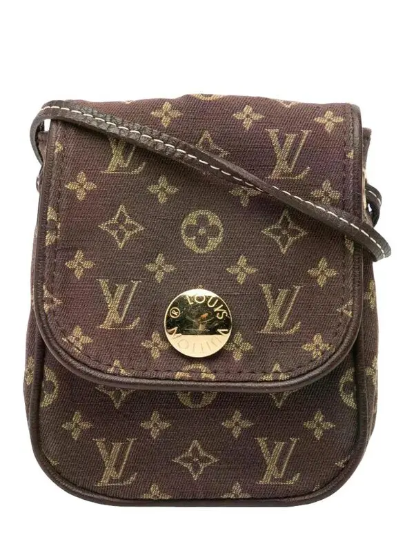 LOUIS VUITTON 2006 Monogram Mini Lin Pochette Cancun - Brown