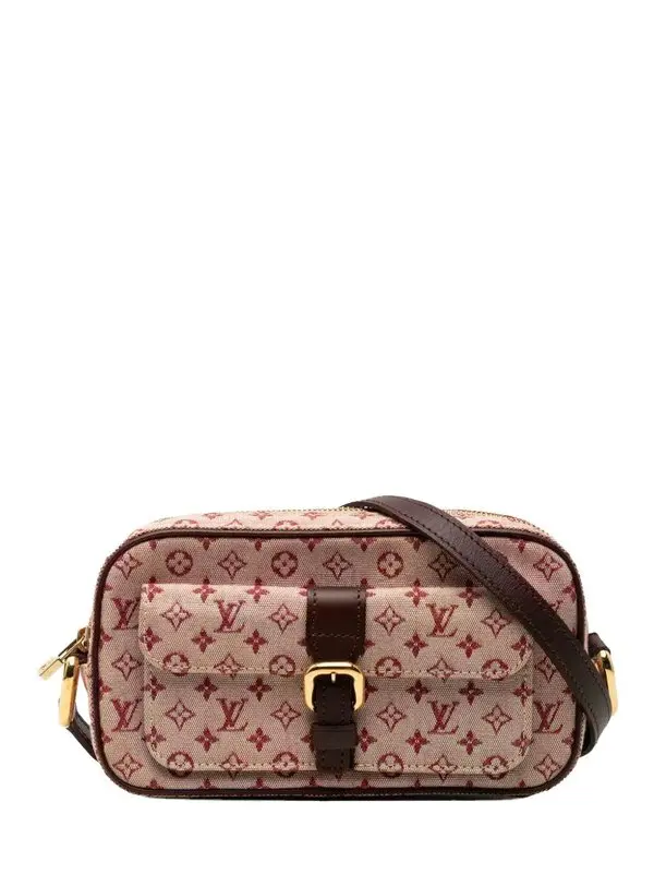 LOUIS VUITTON 2001 Monogram Mini Lin Juliette Mm Crossbody Bag - Red