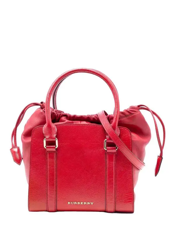 Burberry Small Patent Dinton Satchel 2000-2017 - Red