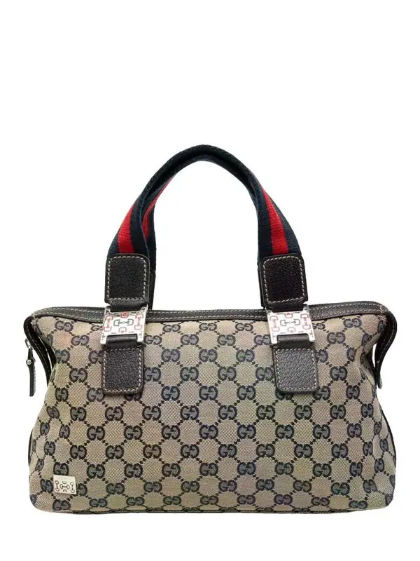 Gucci Gg Canvas Web Pop Handbag - Brown