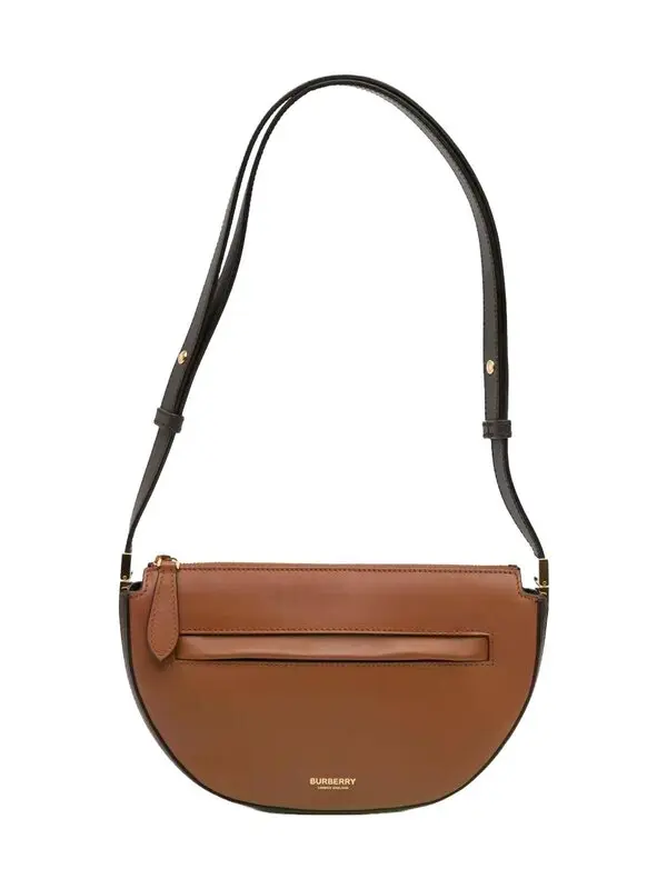 Burberry Mini Leather Olympia Crossbody Bag - Brown