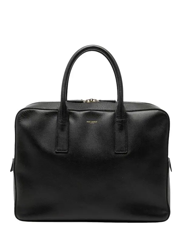 Saint Laurent 2013 Medium Grain De Poudre Museum Briefcase Business Bag - Black