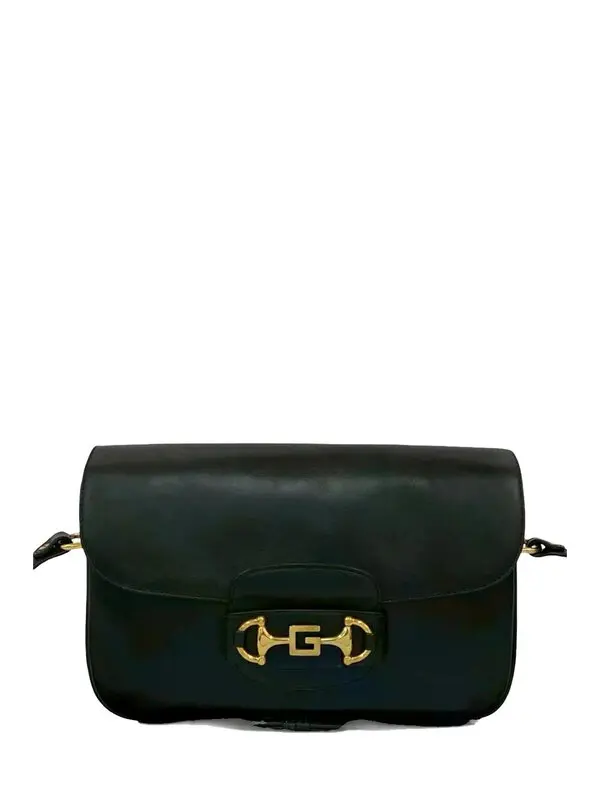 Gucci 20th Century Leather Horsebit Crossbody Bag - Black