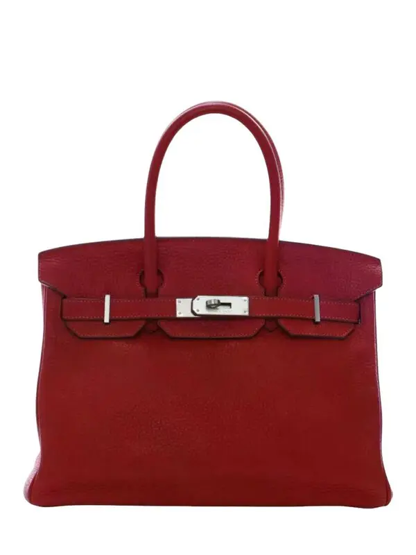 Hermès 2012 Clemence Birkin Retourne 30 Handbag - Red