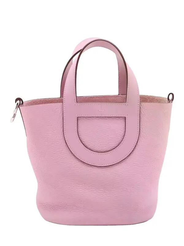 Hermès 2023 Clemence And Swift In The Loop 18 Handbag - Pink