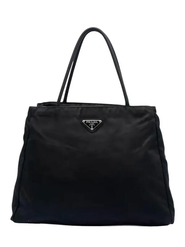 Prada 2000-2013 Tessuto Tote Bag - Black