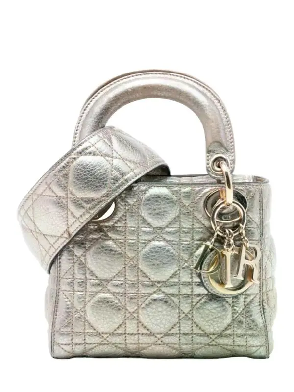 Dior 2017 Mini Lady Satchel - Silver