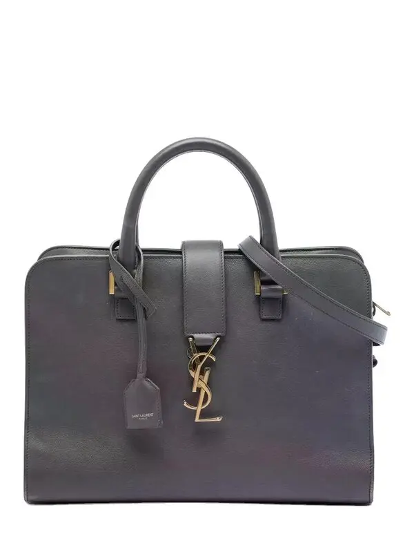 Saint Laurent 2014 Small Monogram Cabas Satchel - Grey